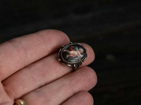 c1890 Victorian Cherub Ring – Erie Basin