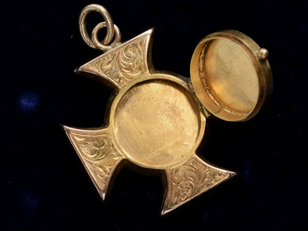 1901 English Cross Locket – Erie Basin