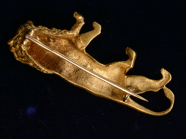 c1890 French Lion Brooch – Erie Basin