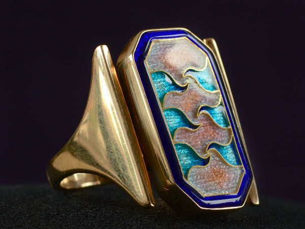 1990s Magick Fusager Wave Ring – Erie Basin