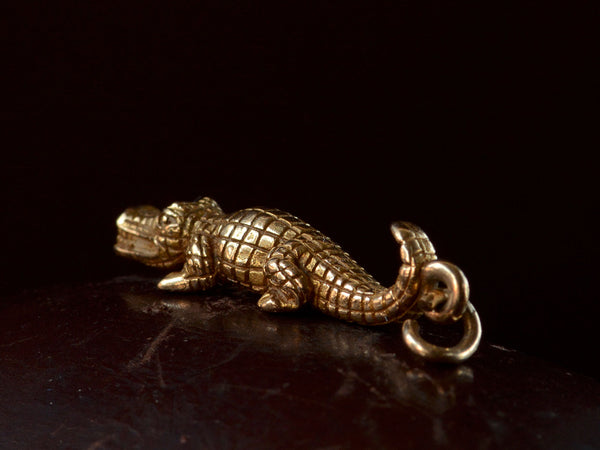 Vintage Gold Alligator Pendant – Erie Basin