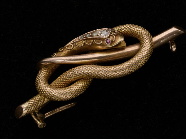 c1880 Diamond Snake Pin – Erie Basin